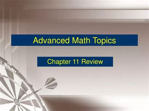 Ppt Advanced Math Topics Powerpoint Presentation Free Download Id 6807053