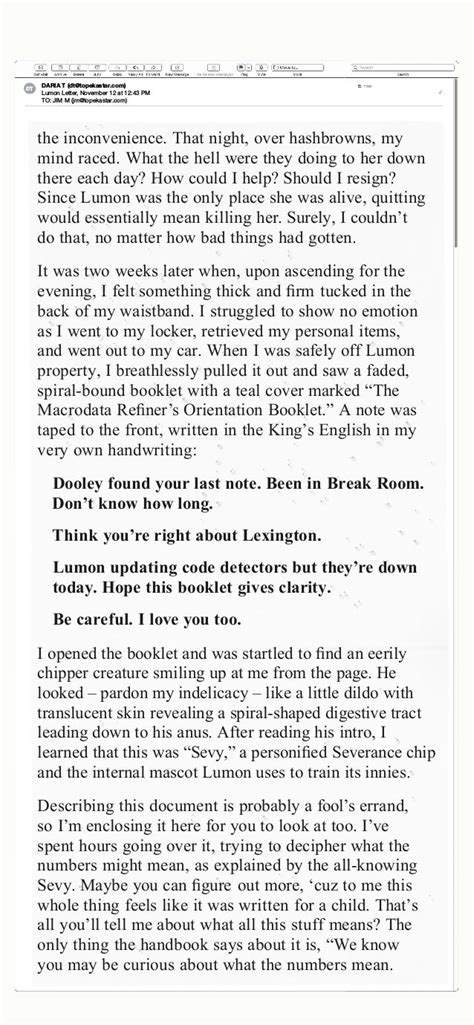 Severance Thelexingtonletterpdf