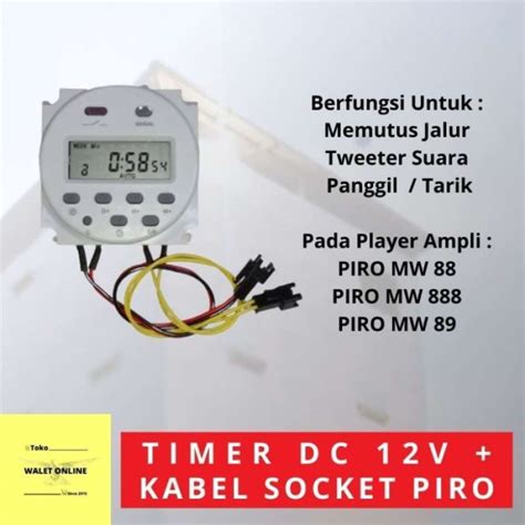 Jual Timer Dc 12v Digital Solder Kabel Socket Timer Ampli Piro Mw 88 Jual Timer Dc 12v Digital Solder Kabel Socket Timer Ampli Piro Mw 88