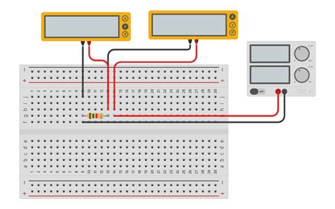 Circuit Design 1 Resistor Tinkercad