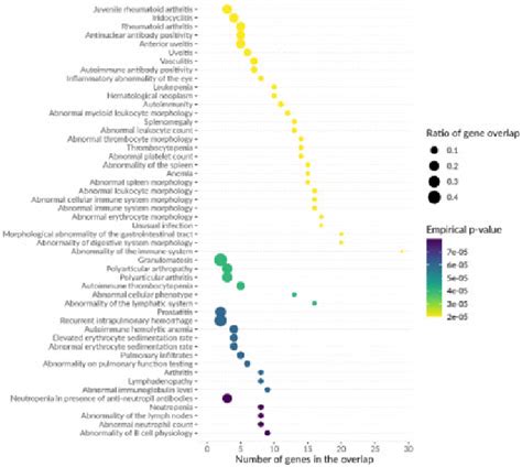 Top Enrichment Results For Hpo Terms Among Mendelian Disease Genes Download Scientific Diagram