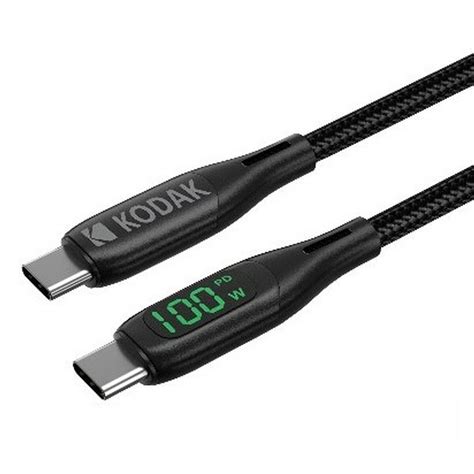 Cable Usb C Kodak Negro 1 M 1 Unidad Leroy Merlin