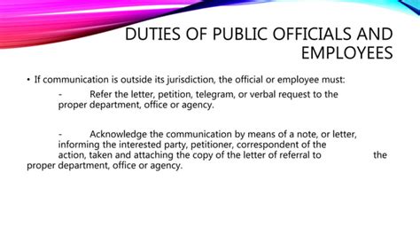 Code Of Conduct And Ethical Standards Of Public Officials And Employees PPTX