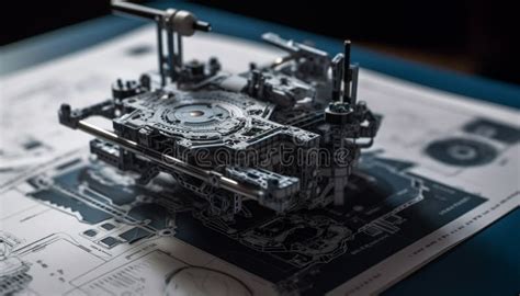 Complexity Of Electronics Industry Shown In Close Up Generated By Ai Stock Illustration