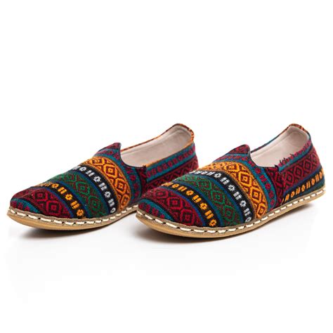 Womens Kilim Handmade Slip On Turkish Shoes Women Handmade Flat Shoe