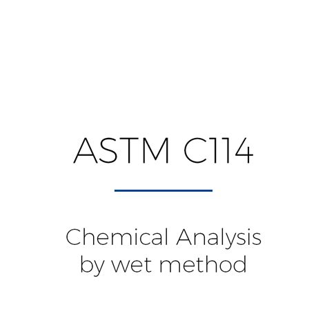 Chemical Test Parameters Cement Manufacturers Association Of The