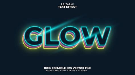Premium Psd Glow Text Effect Neon
