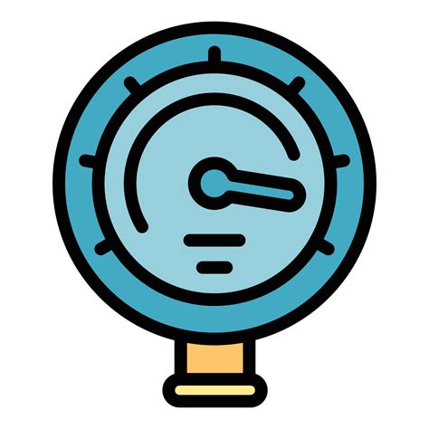Manometer Pressure Icon Color Outline Vector 19189160 Vector Art At Vecteezy