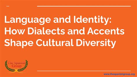 Language And Identity How Dialects And Accents Shape Cultural Diversity Powerpoint Ppt