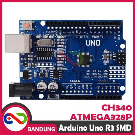 Jual Arduino Uno R3 Atmega328p Ch340 Board Development Smddip Pu