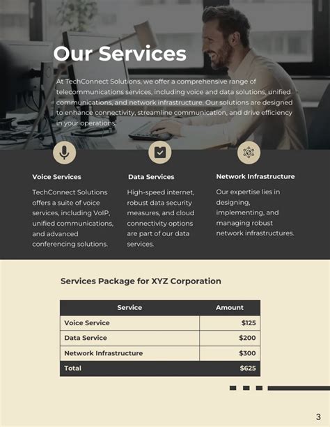 Telecommunications Services Proposal Template Venngage