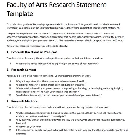 14 Best Research Statement Pdf Samples