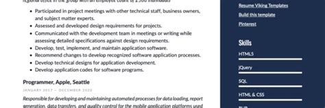 Programmer Resume Writing Guide 20 Templates PDF Programmer Resume Writing Guide 20 Templates PDF
