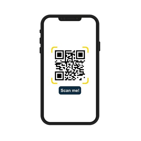scan me smartphone scanning qr code vector illustration 16181286