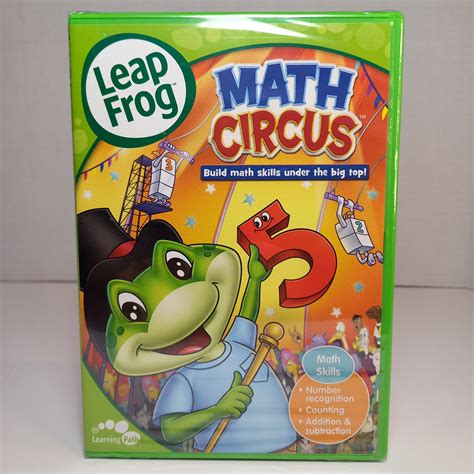 Leap Frog Math Circus Build Math Skills Under The Big Top New Sealed
