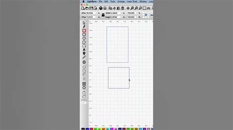 How To Draw A Square Or Rectangle In Lightburn Tutorial Youtube