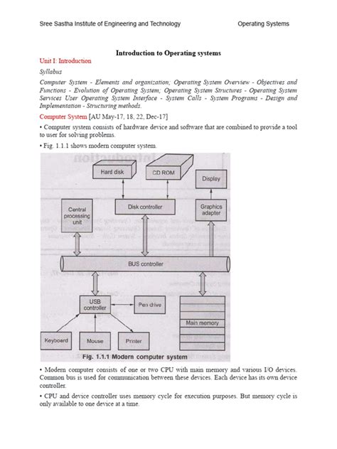 Os Notes Unit 1 Pdf