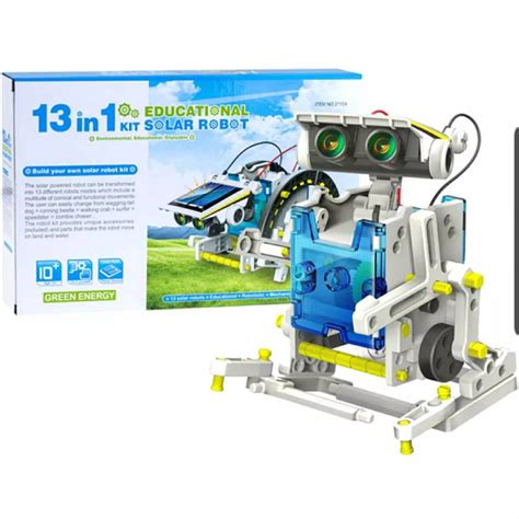 Solar Robot 13 In 1 Diy Assemble Toy Set Solar Powered Robot Kit