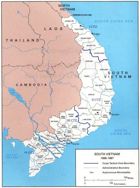 Vietnam War Map 17th Parallel