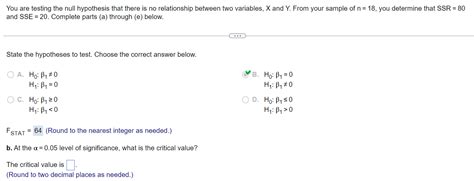 Solved You Are Testing The Null Hypothesis That There Is No Chegg