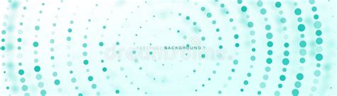 Abstract Green Circle Halftone Background Futuristic Digital High Technology Pattern Stock