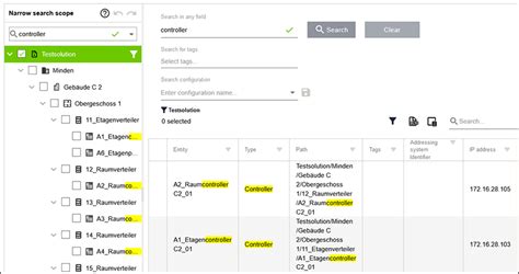 “filter“ Menu Item