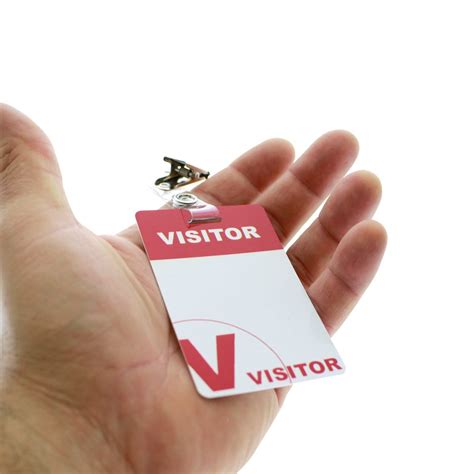 Reusable Visitor Badge Passes With Clothing Friendly Badge