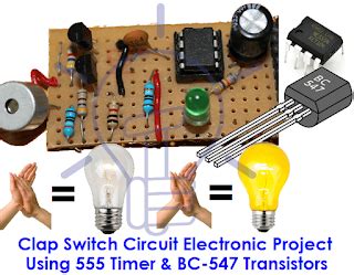 Clap Switch Schematic Circuit without 555 Timer Dijital Elektronik Arduino Devre Paylaşım