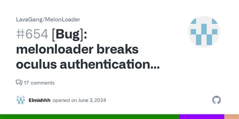 Bug Melonloader Breaks Oculus Authentication But Steam And Bepinex