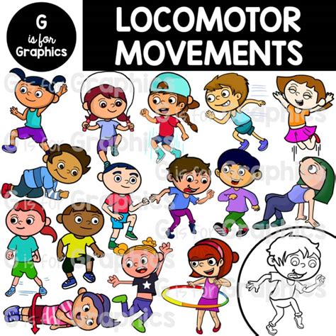 Locomotor Movements Clipart By G Is For Graphics Tpt