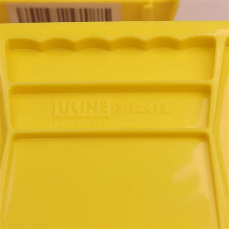 Uline Yellow Plastic Stackable Bins 24 Pieces Property Room