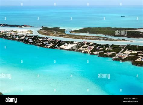 Aerial View Of Caribbean Islands And Beaches Our Way To Turks And Caicos Caribbean Sea Stock