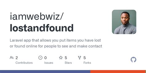 GitHub Iamwebwiz Lostandfound Laravel App That Allows You Put Items You Have Lost Or Found