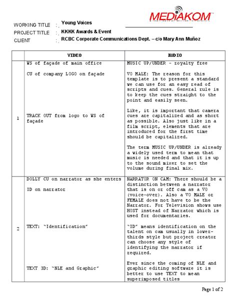 39 script voice over sample