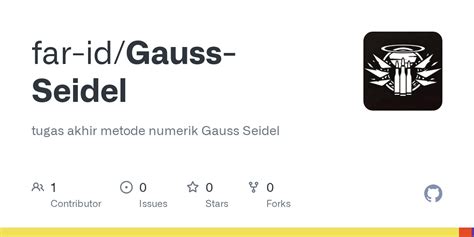 Github Far Idgauss Seidel Tugas Akhir Metode Numerik Gauss Seidel