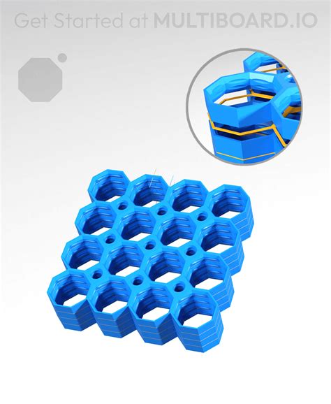 4x4 Multiboard Corner Tile X4 Multi Material Stack 3d Model By Multiboard On Thangs Image