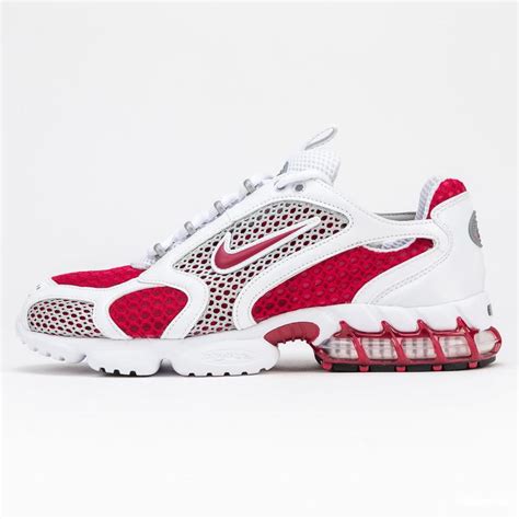 Кроссовки женские nike air zoom x stussy белые/красные (найк аир зум ...