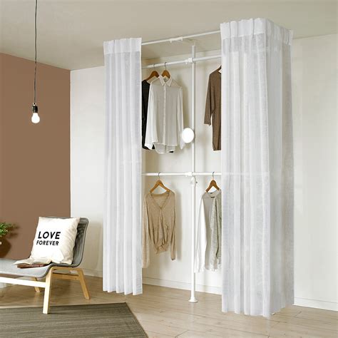 왕자 뉴드레스룸 3폴 밀폐기본형 행거 시스루커튼