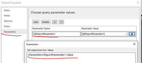 solved sync two parameters in paginated report microsoft fabric