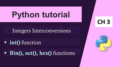 Python Basics For Beginnerspython Octhexbinpython Tutorial