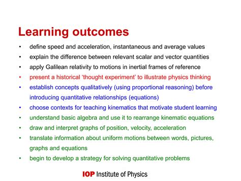 Kinematics Linear Motion Ppt Physics Science