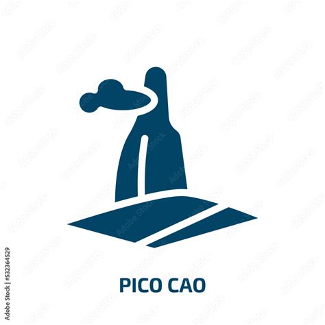 Pico Cao Icon From Culture Collection Filled Pico Cao Palm Pico Glyph Icons Isolated On White