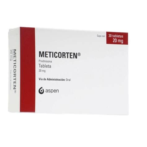 Meticorten 20 Mg 30 Tabletas