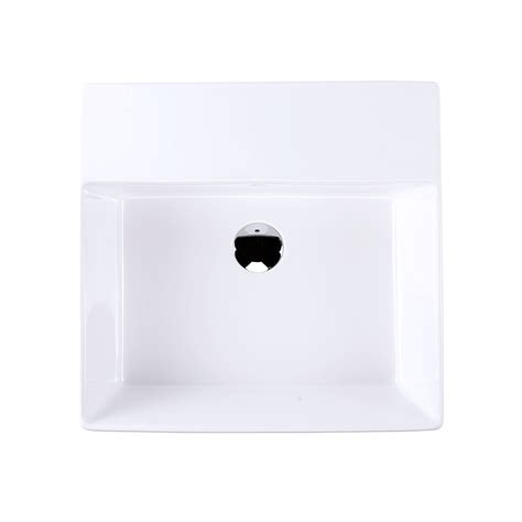 5063a Aquamedia 20 Semi Recessed Porcelain Sink With Overflow Lacava