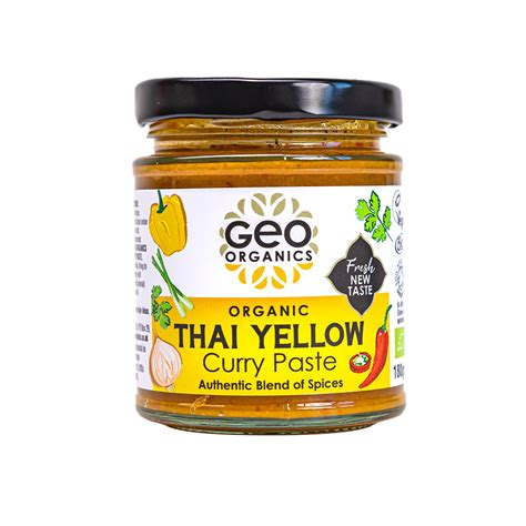 Geo Organics Thai Yellow Curry Paste 180g Geo Organics