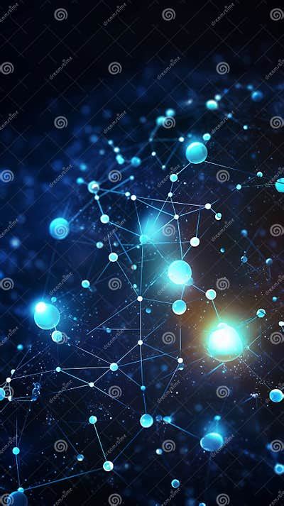 Network Of Interconnected Digital Nodes A Conceptual Image Symbolizing Global Connections