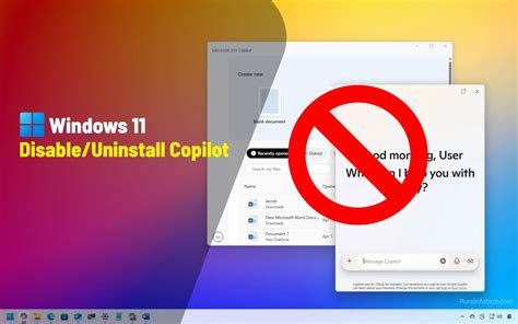 How to disable or uninstall Copilot from Windows 11 - Pureinfotech