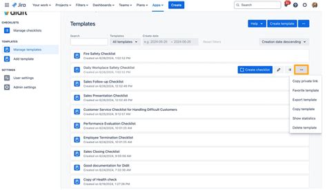Favorite Checklist Templates 🚀 Checklists For Atlassian Jira And Confluence