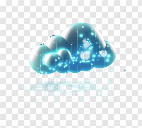 futuristic cloud computing illustration cloud computing technology