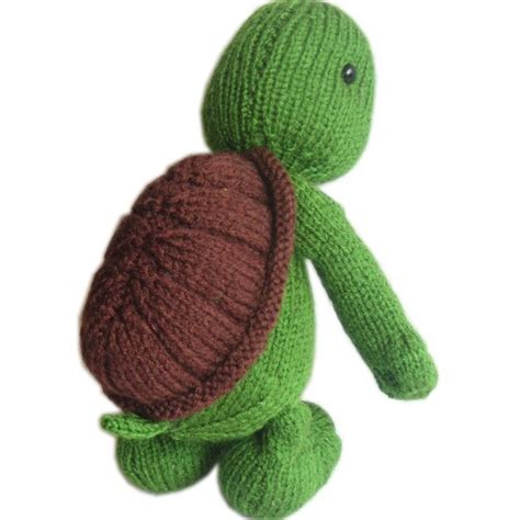 tortoise turtle pdf email toy knitting pattern etsy